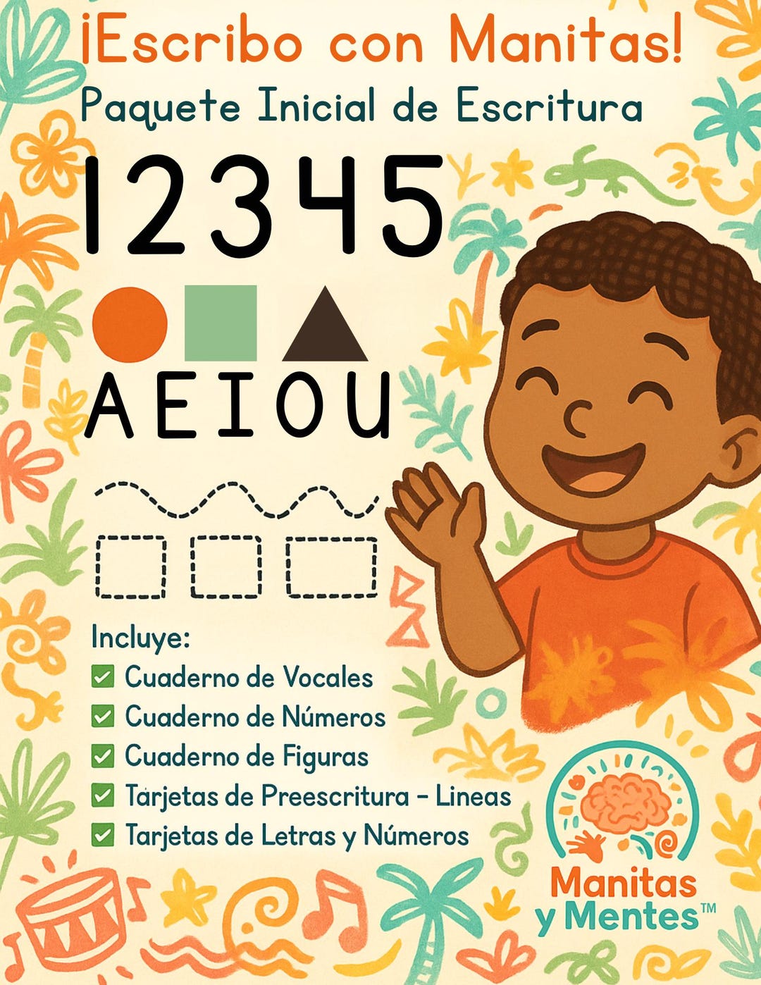 Prewriting Bundle – Letras, Números, Formas Y Trazos Preescolares - Etsy