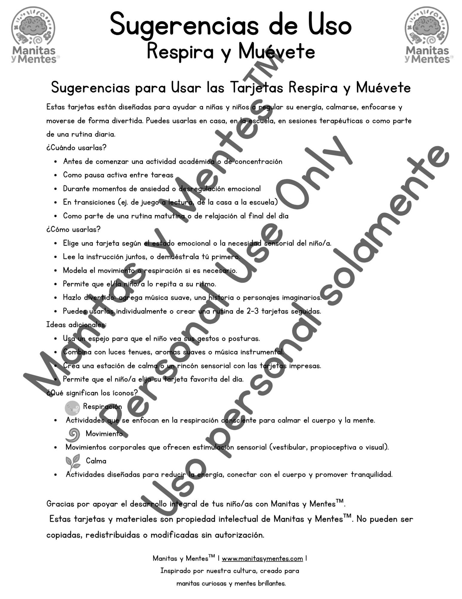 Respira Y Muévete – Breathe & Move Cards - Etsy