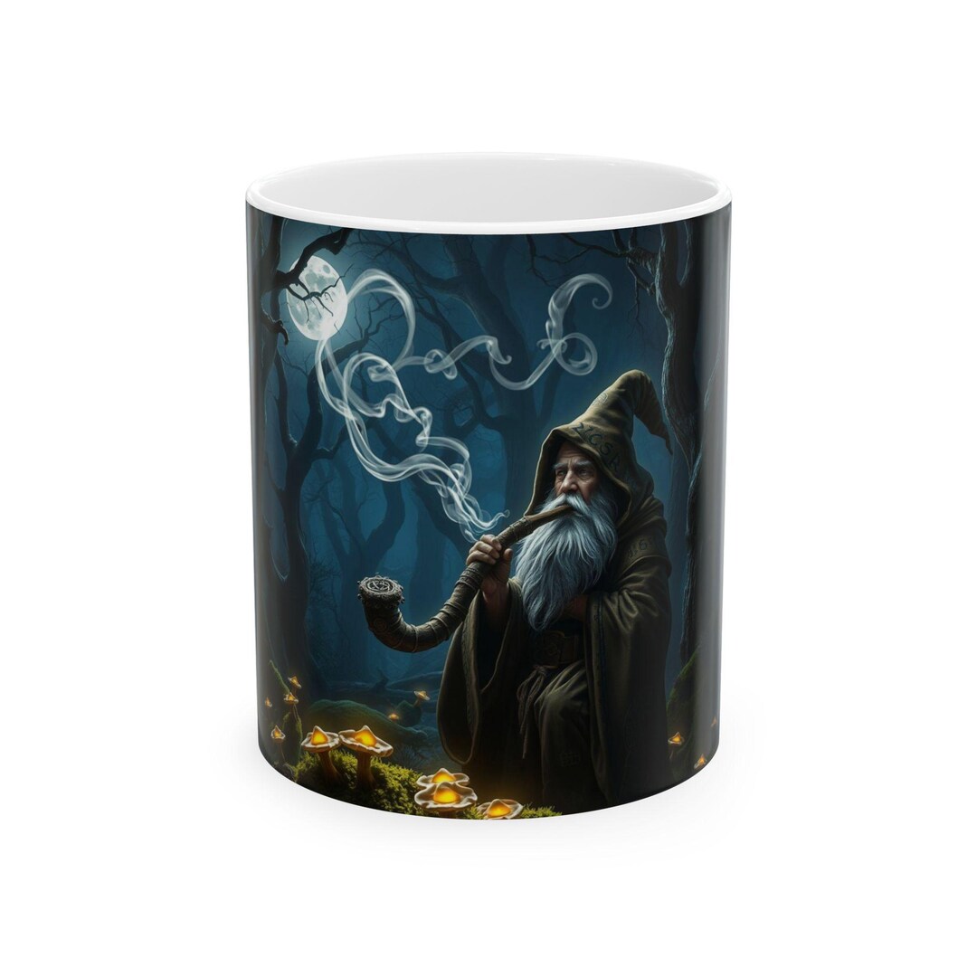 Mystical Wizard Ceramic Mug, Fantasy Coffee Cup, Gift for Wizards ...