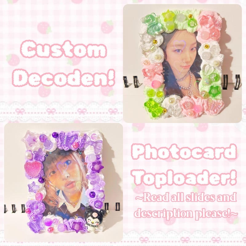 Custom Toploader Decoden - Etsy