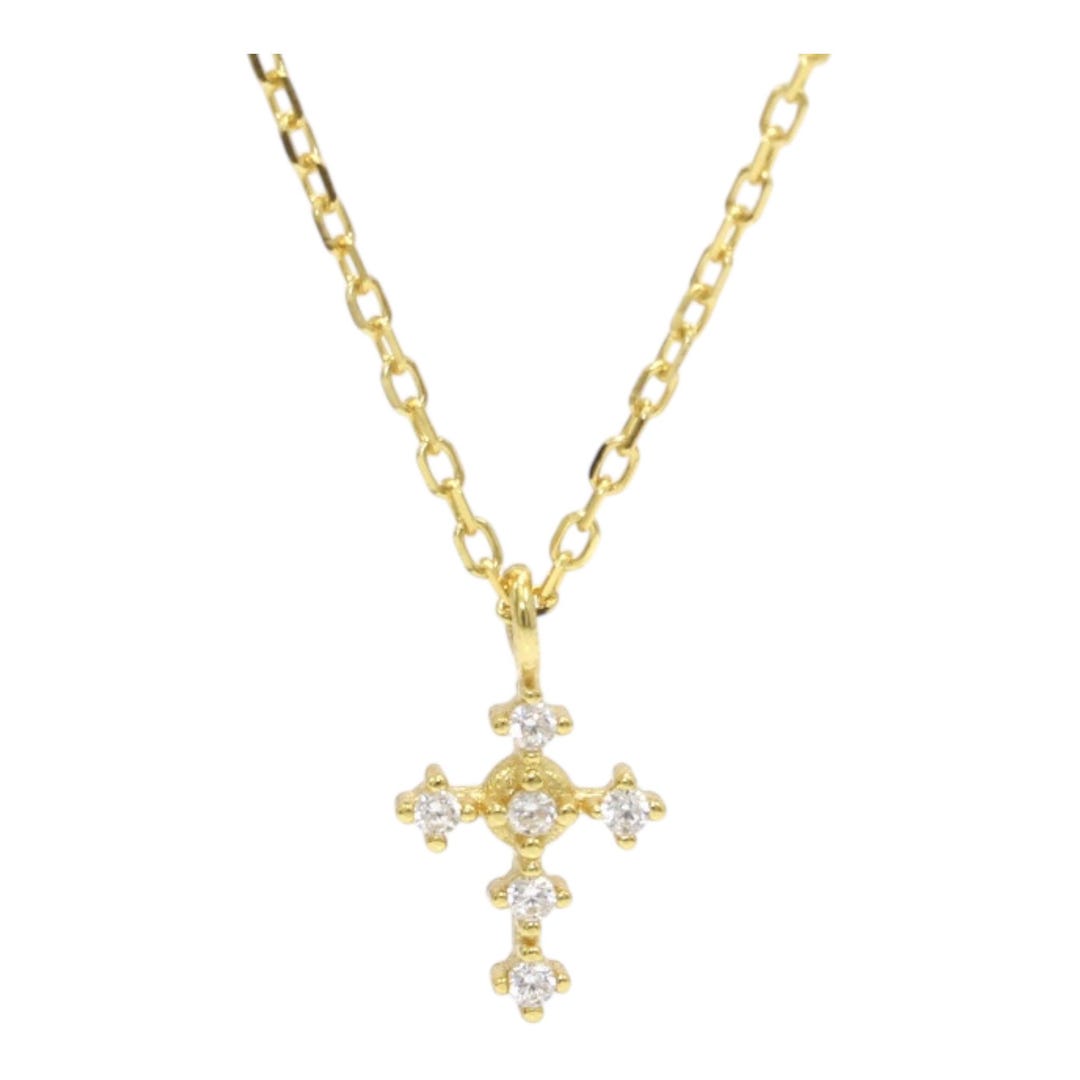 Dainty Tiny Cross Necklace (14K Sterling Silver) – Hypoallergenic - Etsy