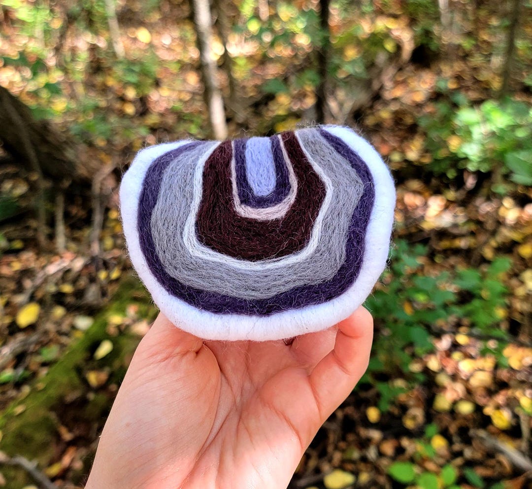 Needle-felted Blue Tree Fungus, Fridge Magnet, Custom Handmade Wool ...