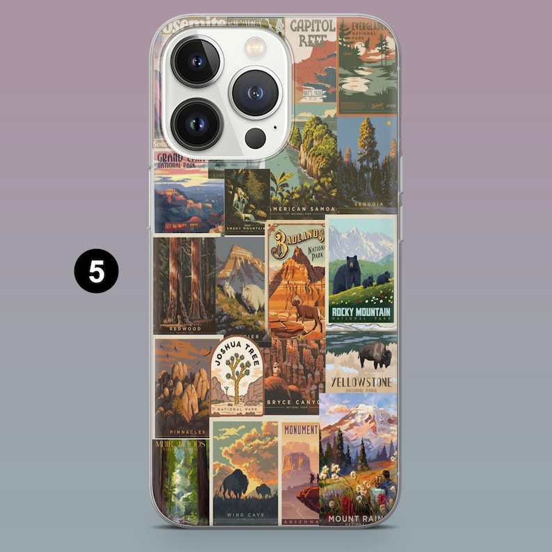 National Park Phone Case Camping Nature Hiking Cover for iPhone 16,15 ...