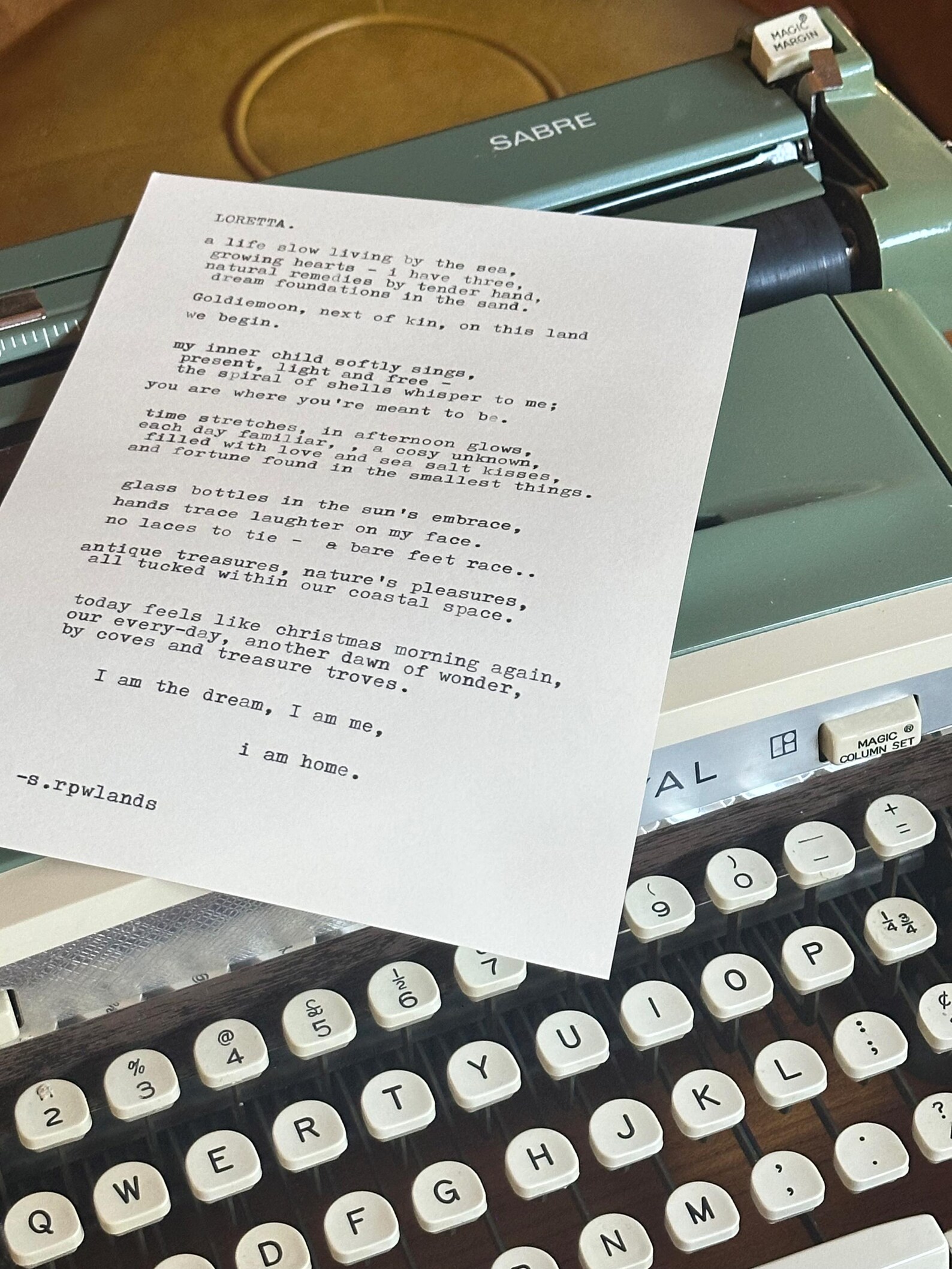 Personalised Custom Typewritten Poem or Prose A4 A5 Paper Commission ...