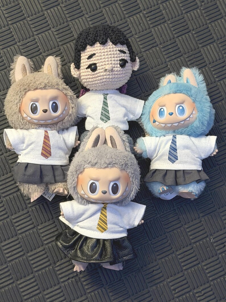 Labubu Outfit- HARRY POTTER Hogwarts House Set (skirt Included) - Etsy