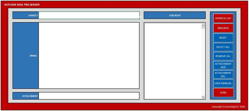 Bulk Email Sender Pro: Excel Outlook Automation (PC) - Etsy