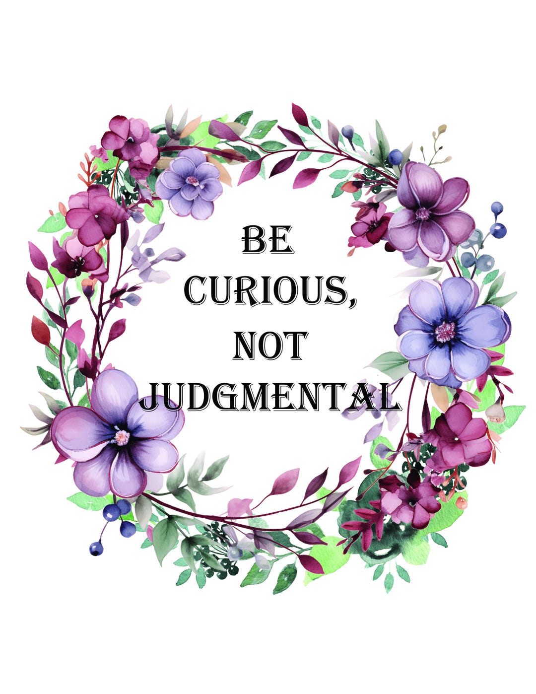 Ted Lasso Quote Print: Be Curious Not Judgmental - Inspirational Wall ...