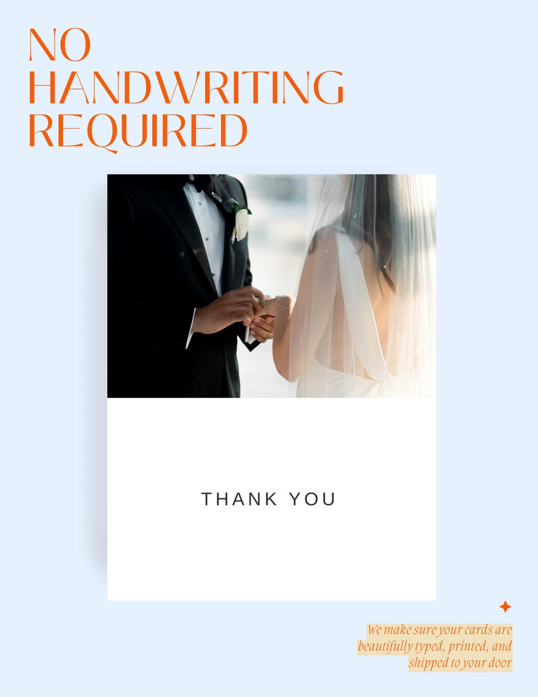 Printed Thank You Cards, Handwriting Font, Unique Message per Card - Etsy