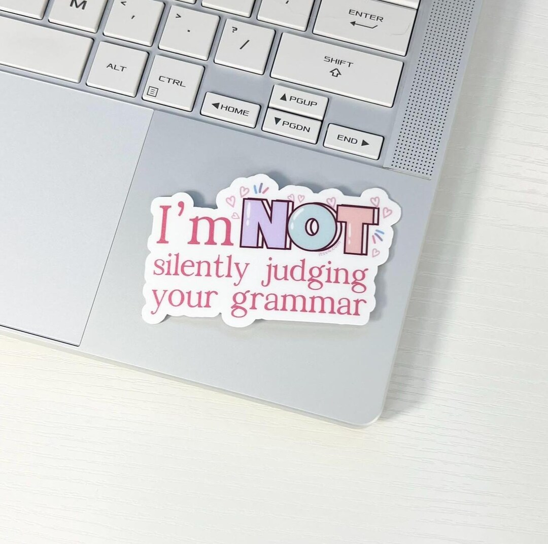 I'm Not Silently Judging Sticker for Editors - Etsy