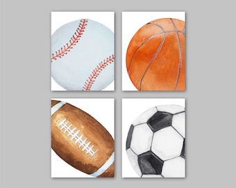 Printable Sports Theme Kids Playroom Wall Art Children - Etsy