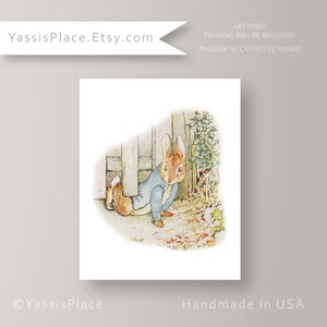 Peter Rabbit Kids Decor Beatrix Potter Nursery Baby Boy Girl Storybook ...