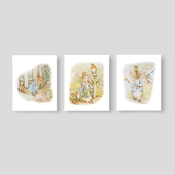 PETER RABBIT Nursery Wall Art Peter Rabbit Prints Beatrix | Etsy
