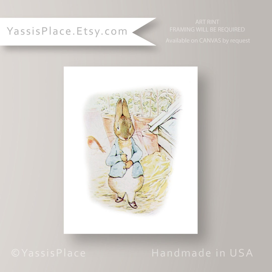 Peter Rabbit Nursery - Beatrix Potter Wall Art Print Decor Baby Boy ...