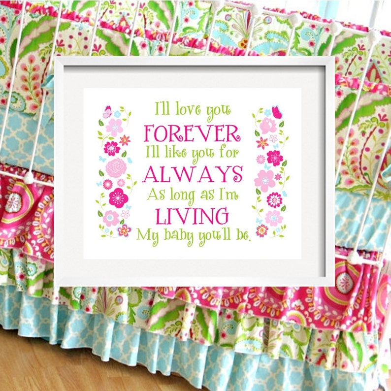 I'll LOVE You Forever Flower Print for Kumari Garden - Etsy