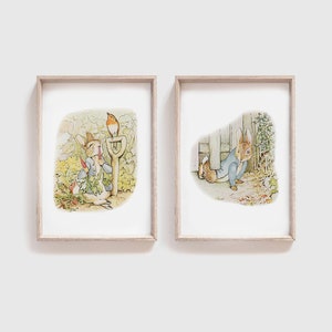 Peter Rabbit Nursery Decor Beatrix Potter Art Prints or CANVAS Baby Boy ...