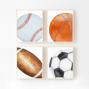 Toddler Room Decor, Sports Posters, Boy Sports Theme Room Decor, Boys ...