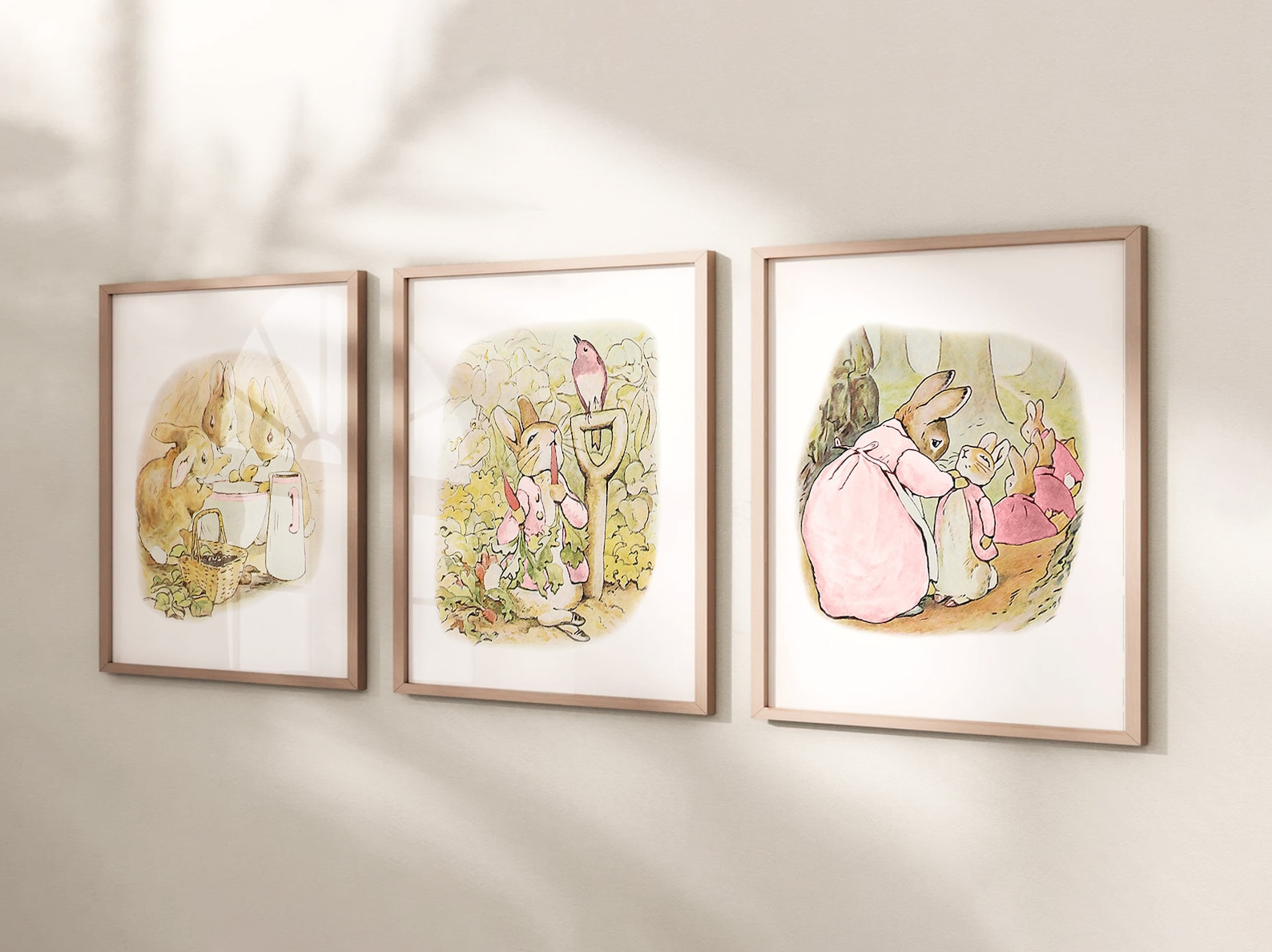 PETER RABBIT Pink Nursery Wall Art for Girls Peter Rabbit - Etsy