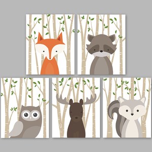 DEER Art Print, Deer With Flower Illustration, Woodland Animals Posters ...