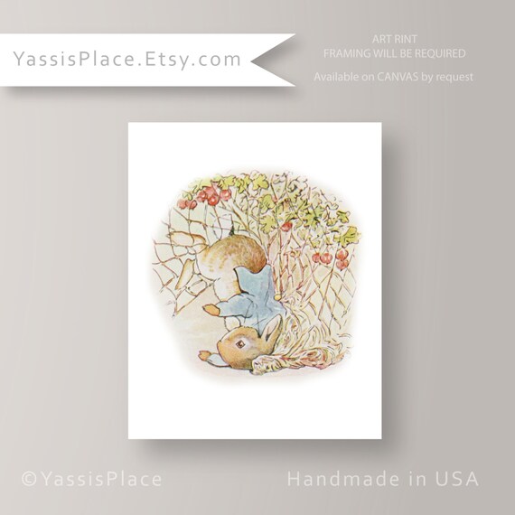 Peter Rabbit Nursery Decor Baby Boy Wall Art Girl Decor Kids | Etsy