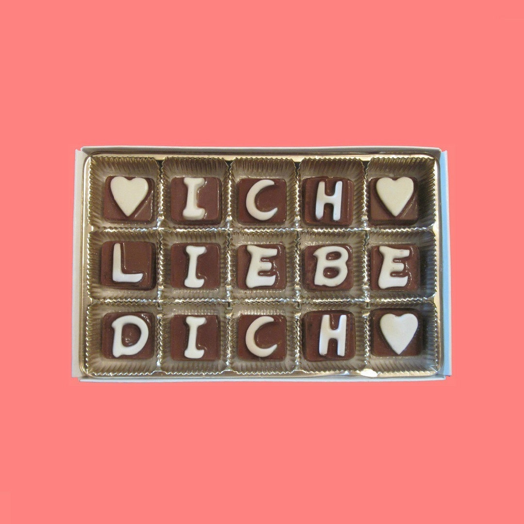 Ich Liebe Dich Chocolate Letters Say I Love You in German Germany ...