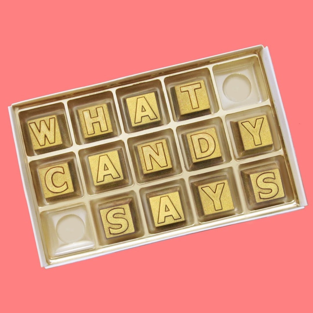 Personalized Chocolate Message Gift: Custom 15-piece Candy Box - Etsy