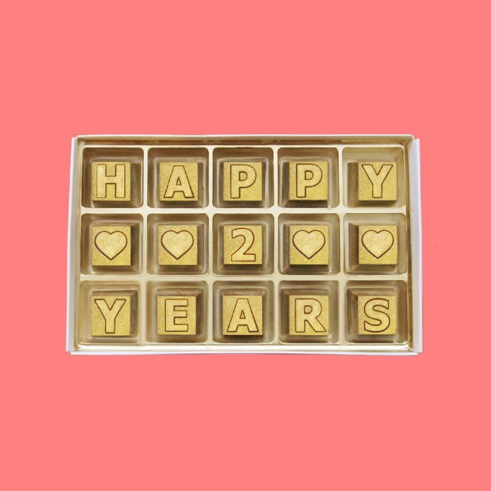 Happy Two Years Anniversary Gift Idea Second 2nd Anniversary | Etsy