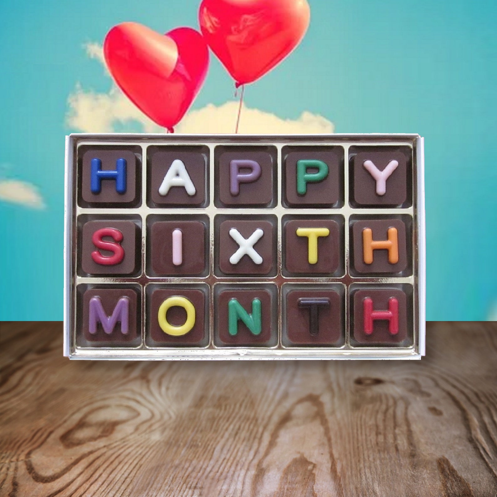 6 Month Anniversary Gift For Men Happy 6th Sixth Month Dating Etsy