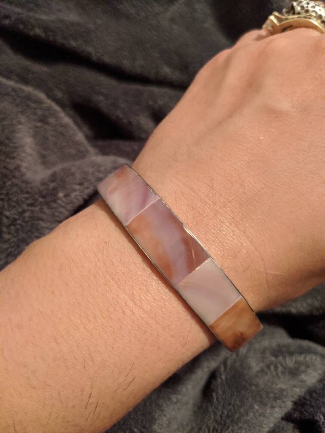 Pink Shell, Abalone Bangle Bracelet (mother of Pearl) - Etsy