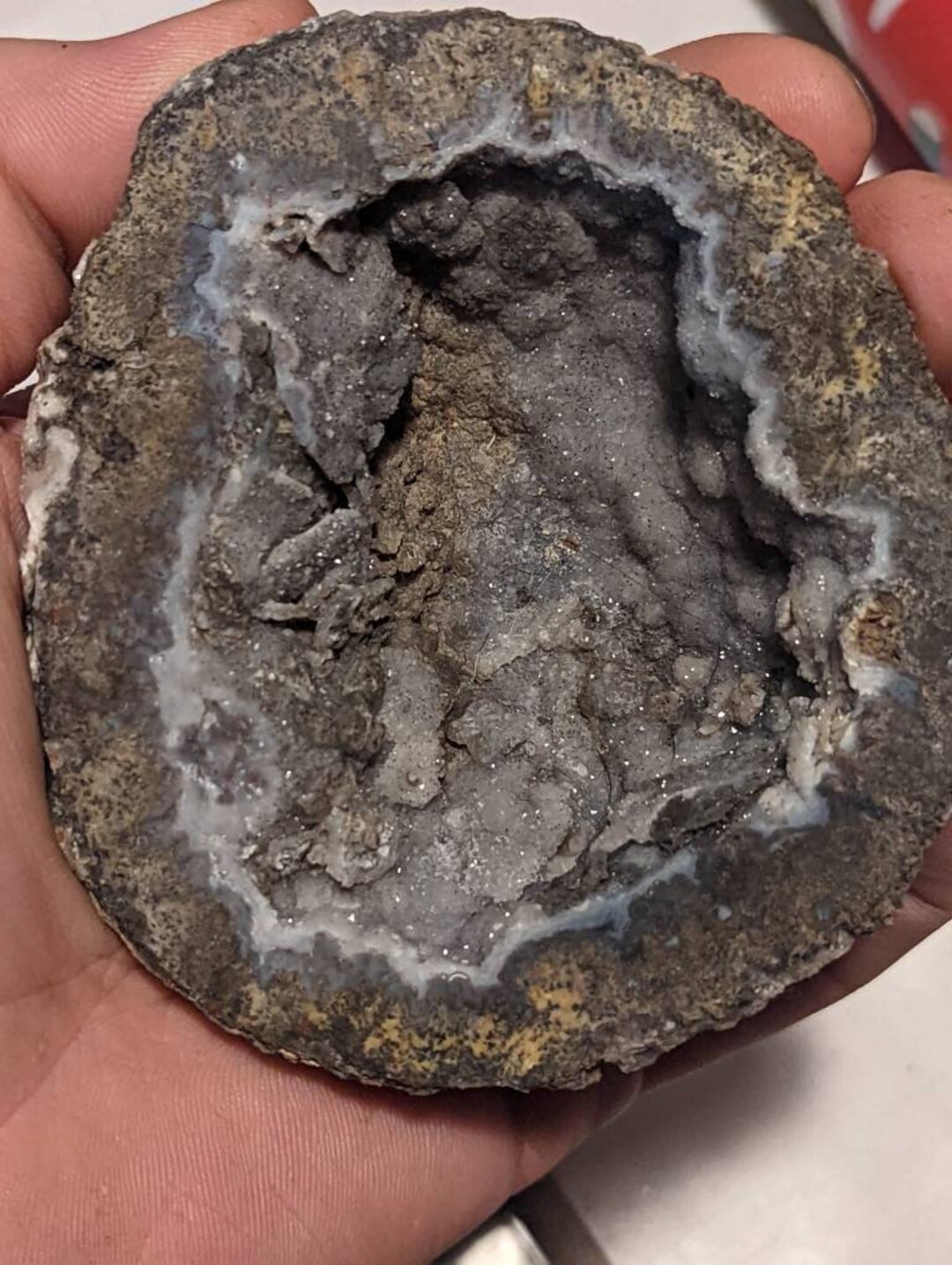 Cool Natural Quartz/barite Geode - Etsy