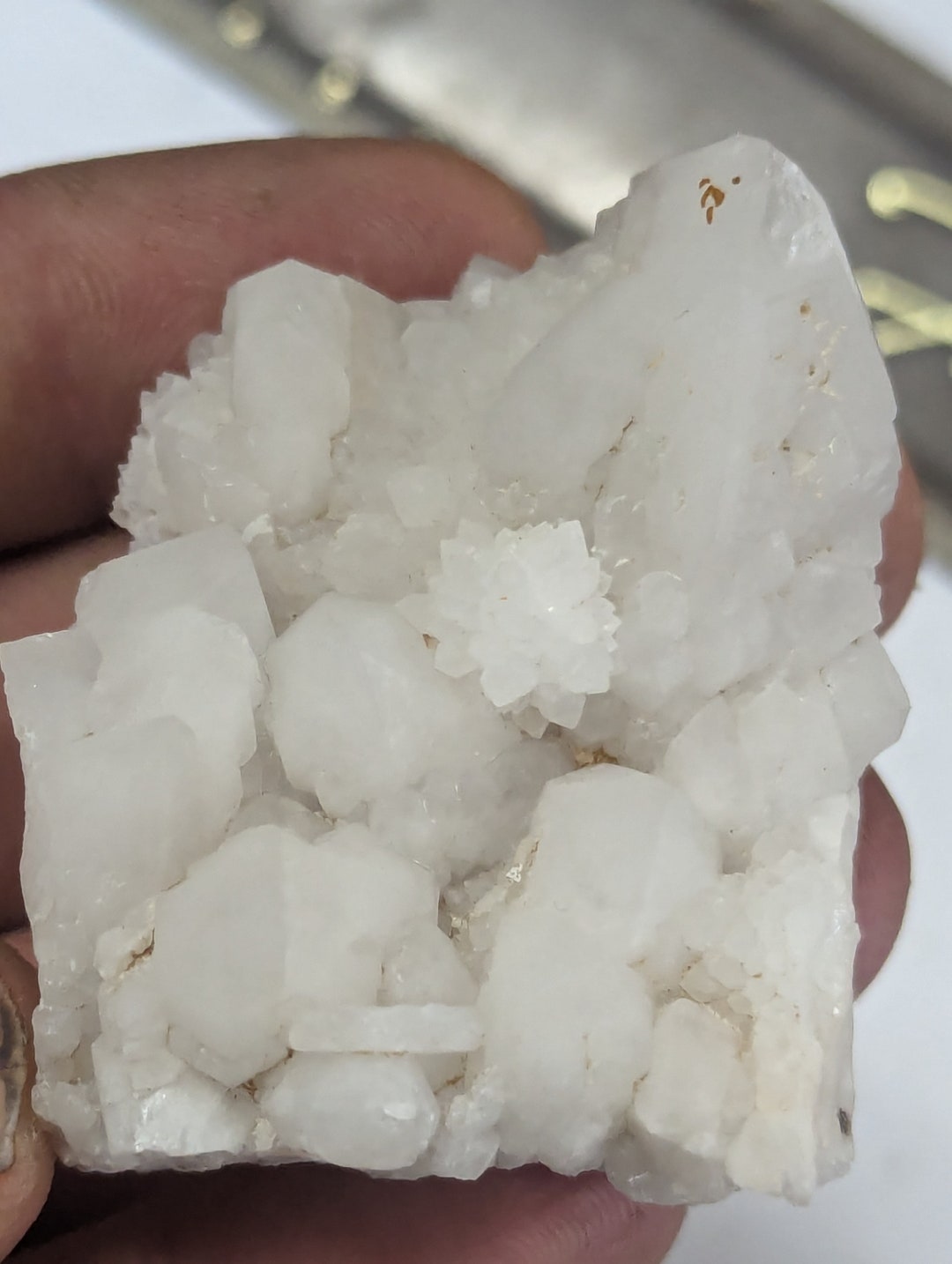 White Skeletal Quartz Crystal Cluster Diamond Hill SC - Etsy