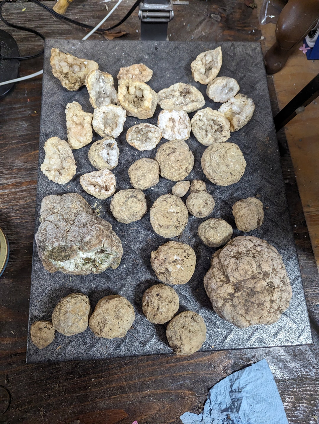 20lb Mix of Natural Geodes, Unopened and Opened - Etsy