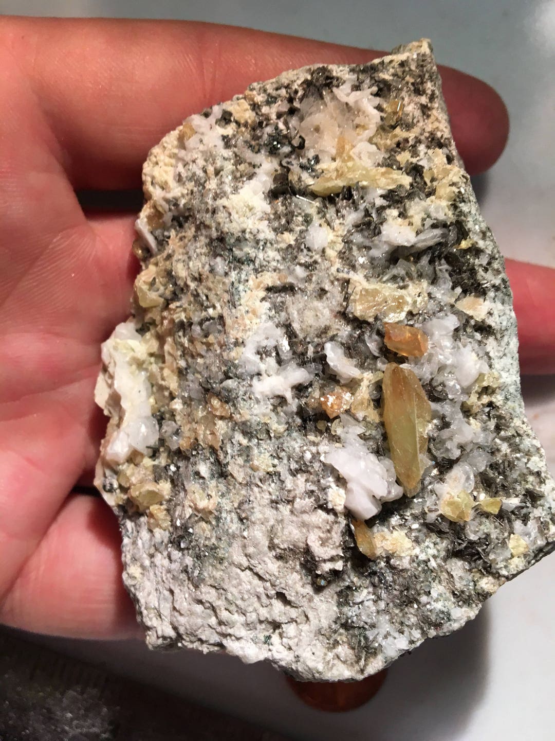 Large Sphene/titanite Crystals on Calcite Matrix - Etsy