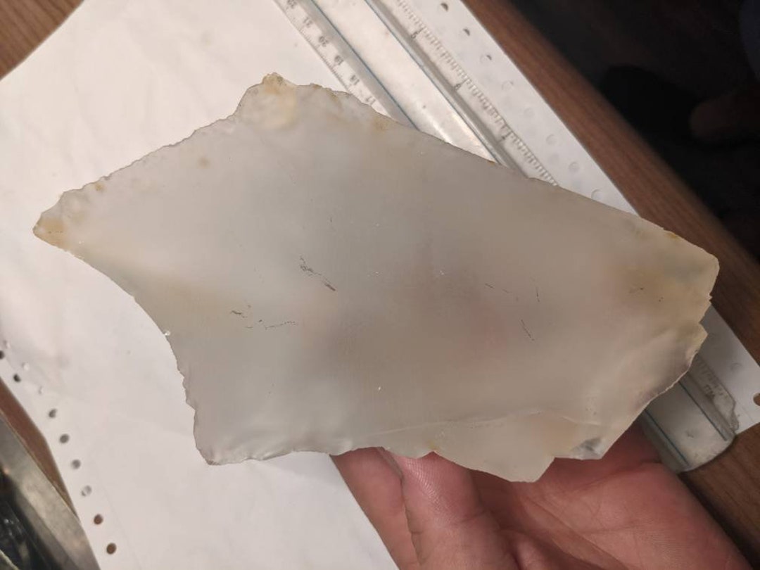 Large Clear Slag Glass 1.6lb Clean for Facet - Etsy