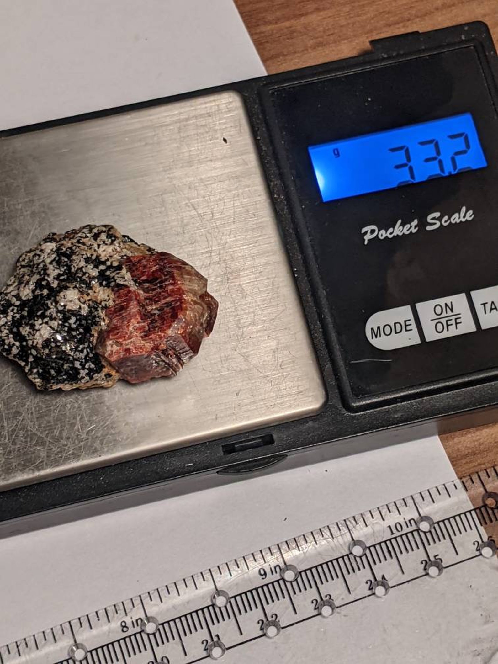 Gemmy Red Zircon Crystal in Matrix - Etsy