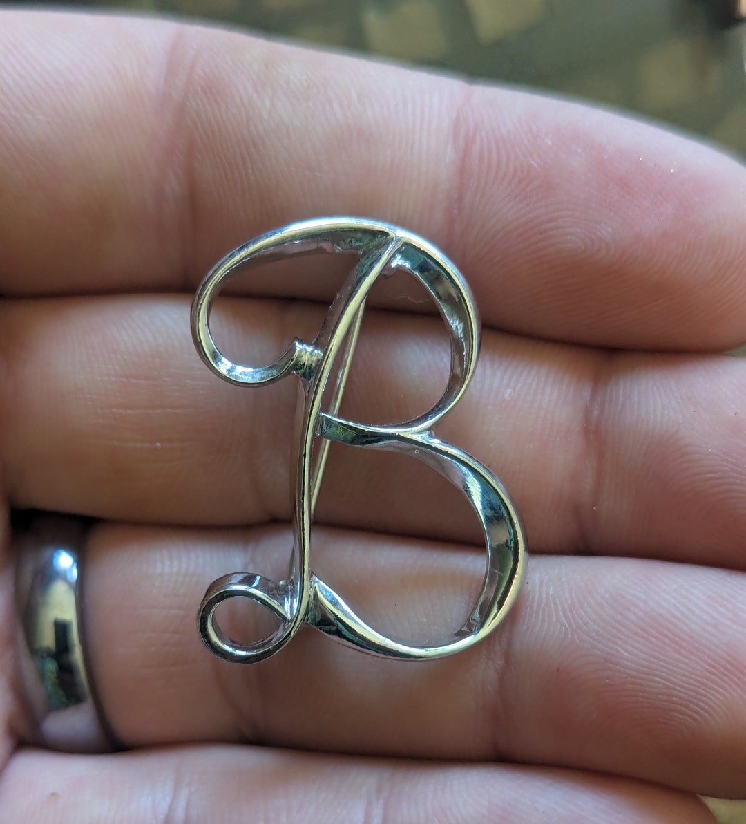 Cursive "b" Letter, Brooch Pin, Vintage Sarah Coventry - Etsy