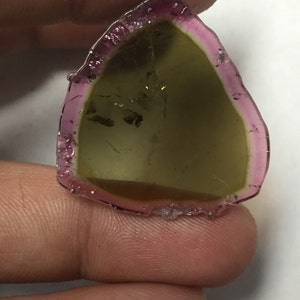 41ct Big Reverse Watermelon Tourmaline Slice Old Stock Brazil - Etsy