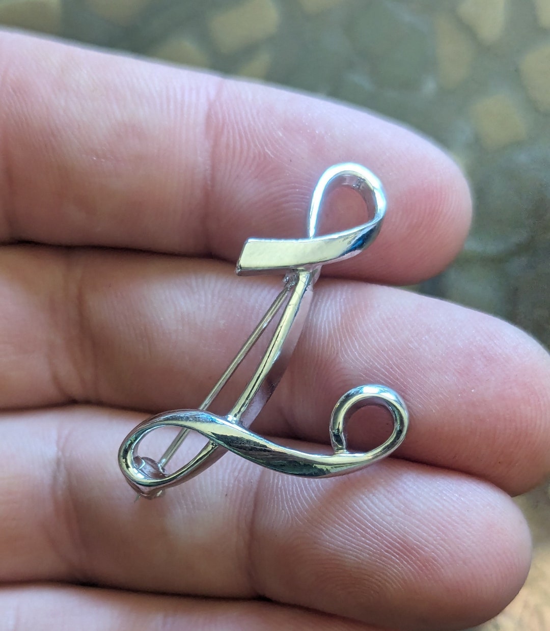 Cursive l Letter, Brooch Pin, Vintage Sarah Coventry - Etsy