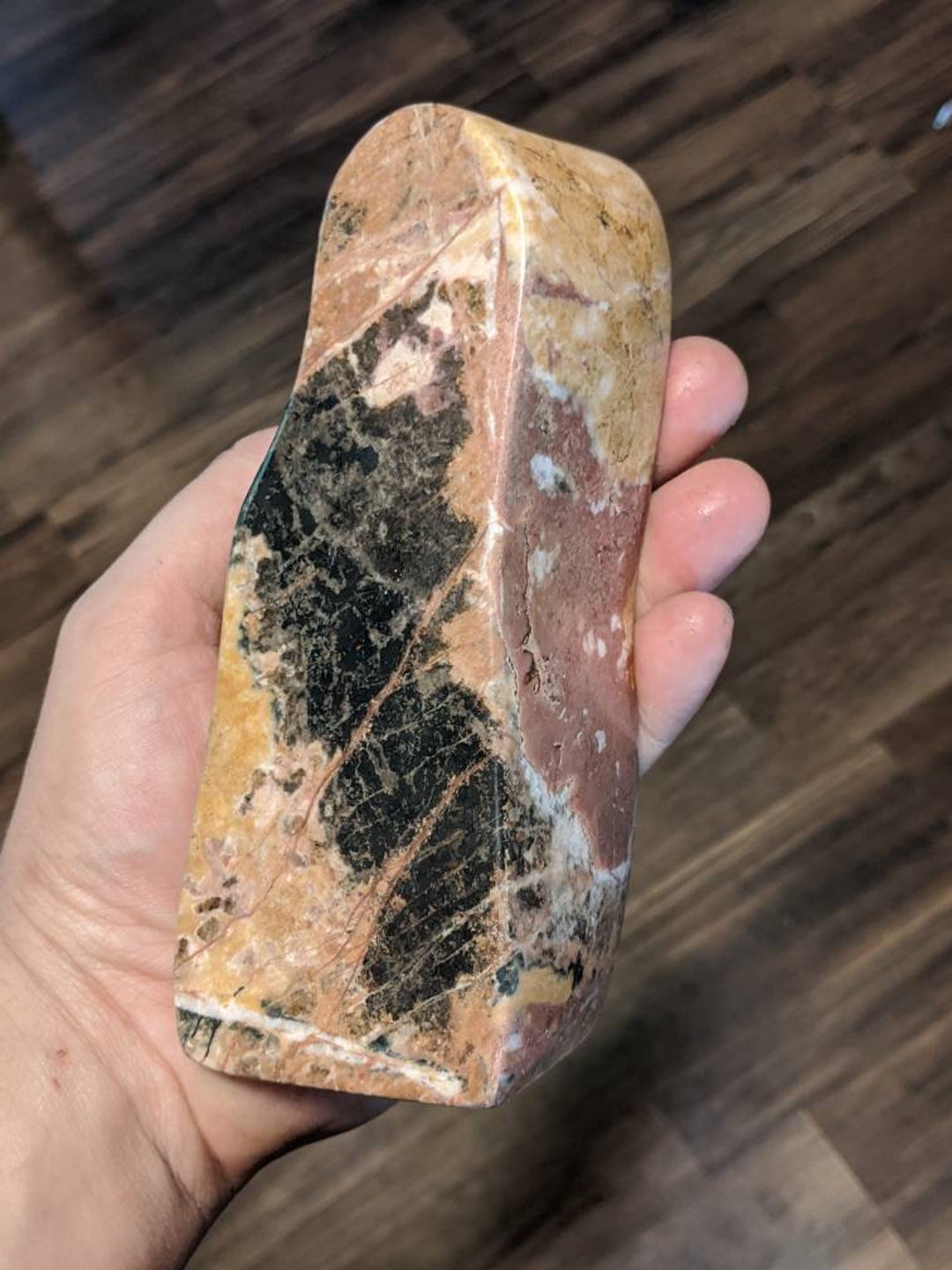 1625g Huge Rhodonite Fully Polished Freeform Display Slab - Etsy
