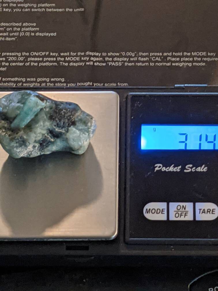 Natural Emerald Beryl in Matrix | Etsy