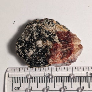 Gemmy Red Zircon Crystal in Matrix - Etsy