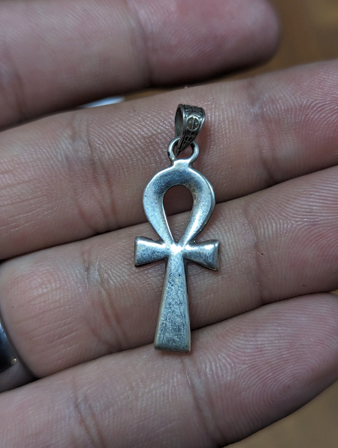 Sterling Silver Vintage Ankh Pendant - Etsy