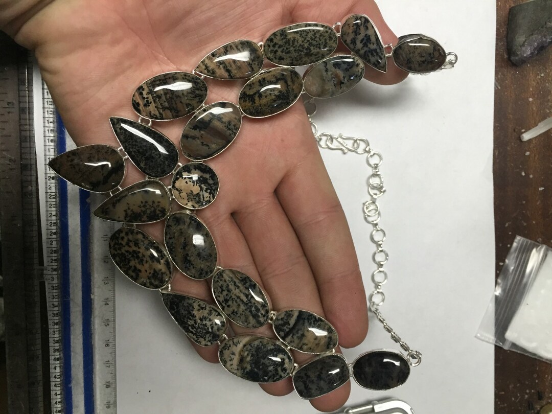 Huge Russian Dendrite Necklace - Etsy