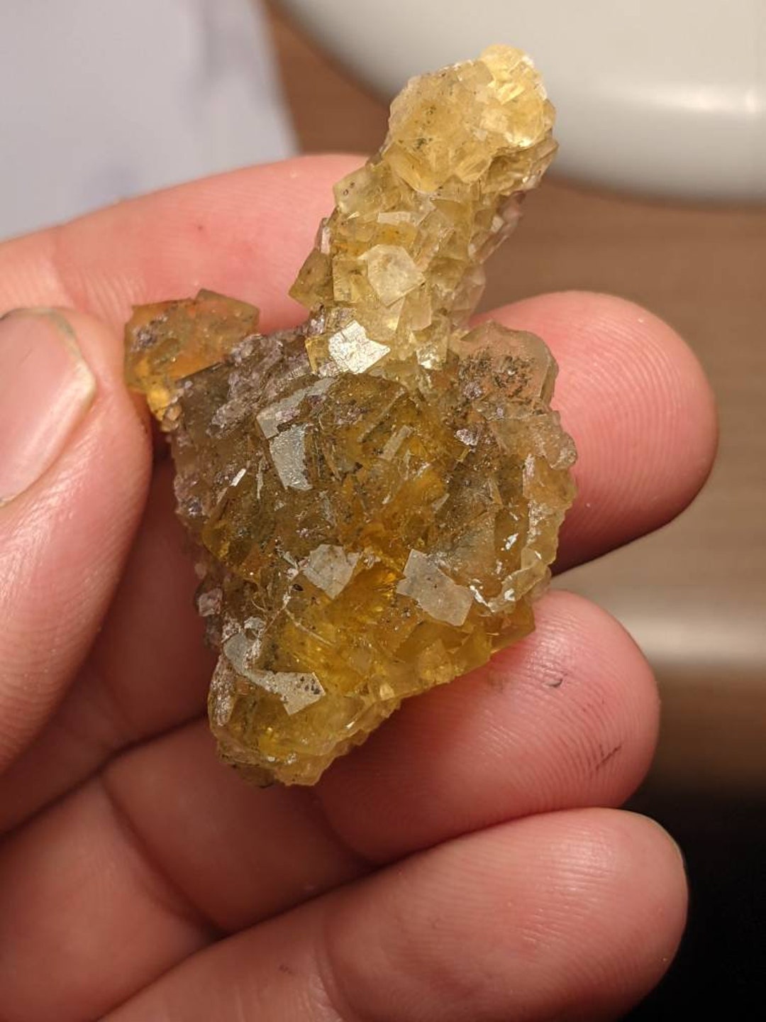 Spanish Yellow Fluorite Cluster Spain - Etsy