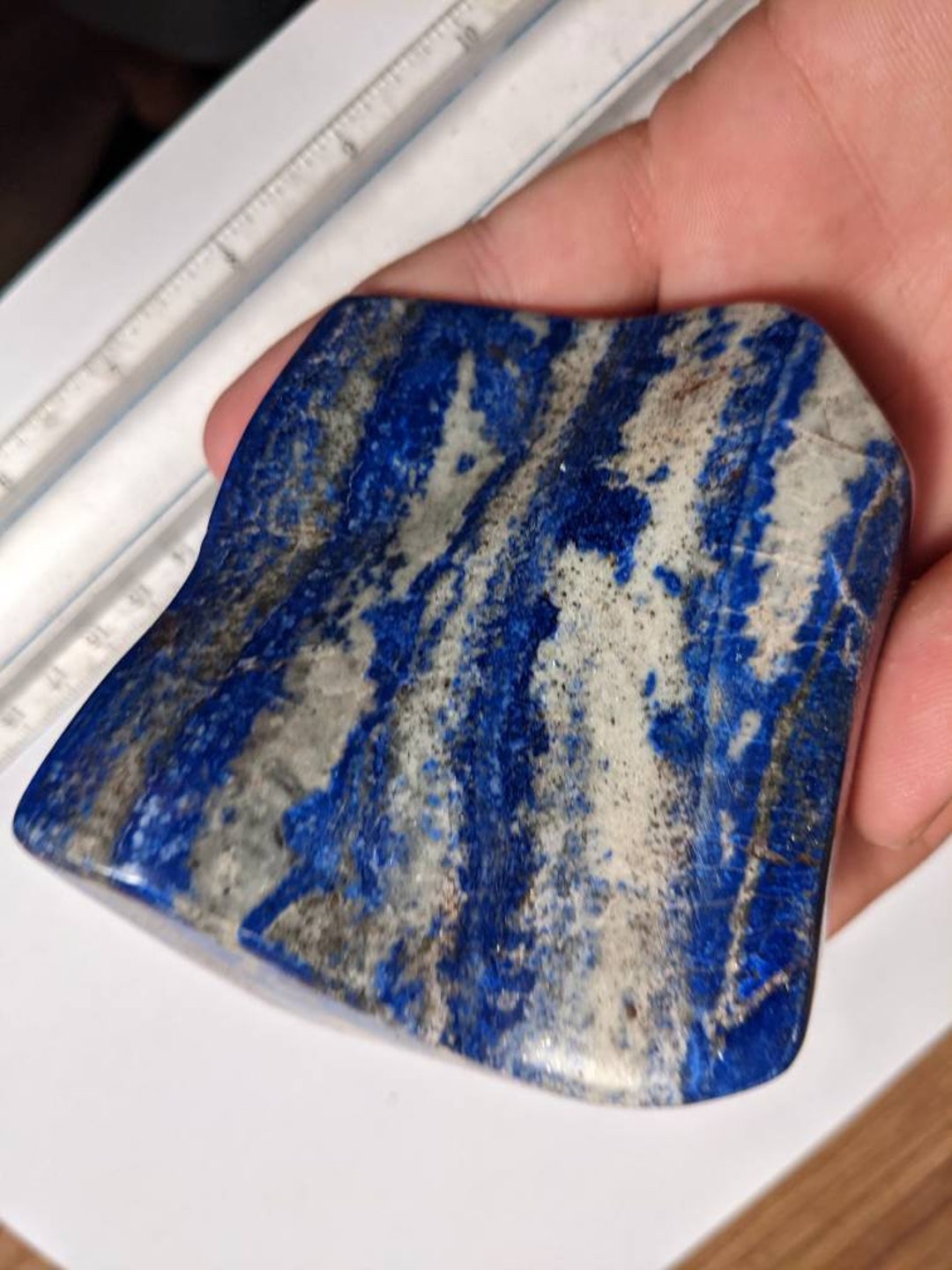Big Fully Polished Lapis Lazuli Slab 584g - Etsy