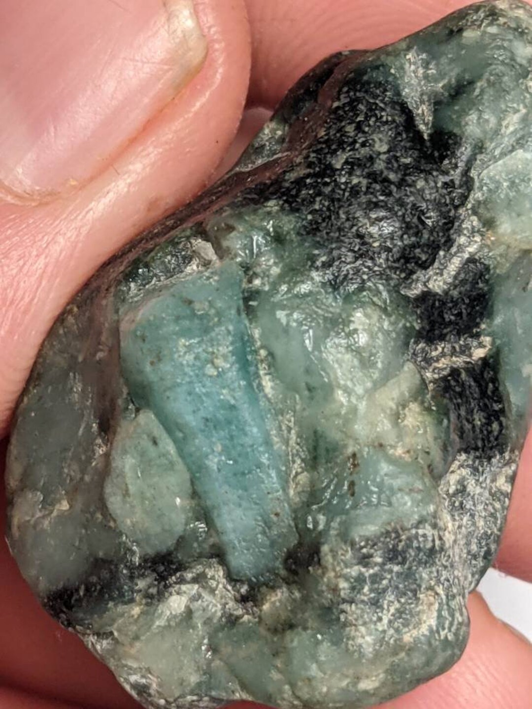 Natural Emerald Beryl in Matrix - Etsy