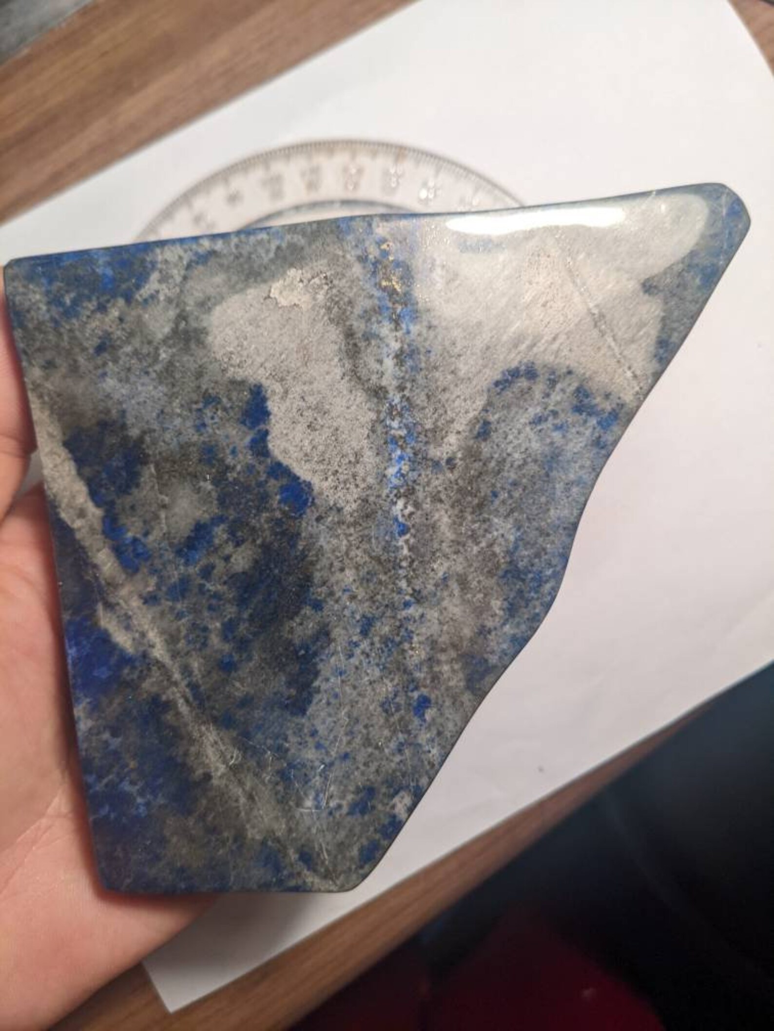 Stands up Huge 614g Fully Polished Lapis Lazuli Slab - Etsy