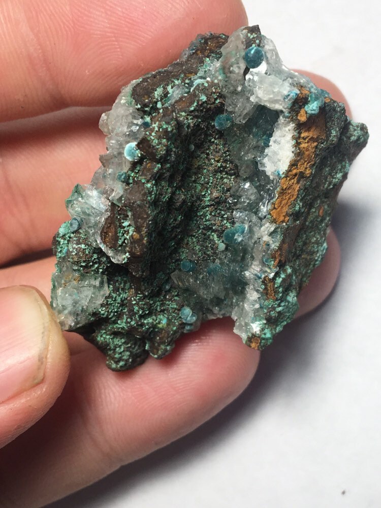 Conichalcite Selenite and Aurichalcite Crystal Cluster | Etsy