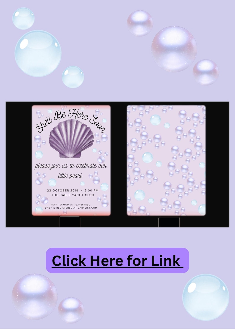 SHE'LL Be Here Soon Baby Shower Invitation Template Digital Download - Etsy