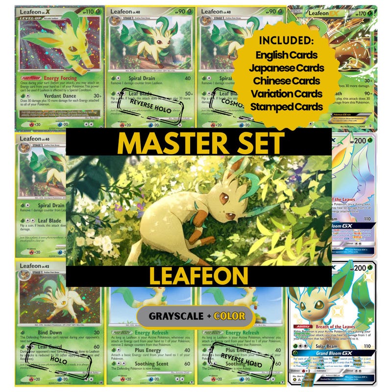 Leafeon Tcg Binder - Etsy