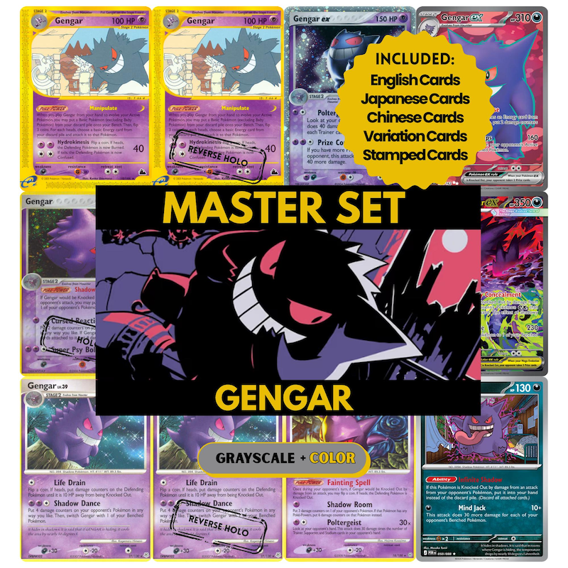 Tcg Binder Gengar - Etsy